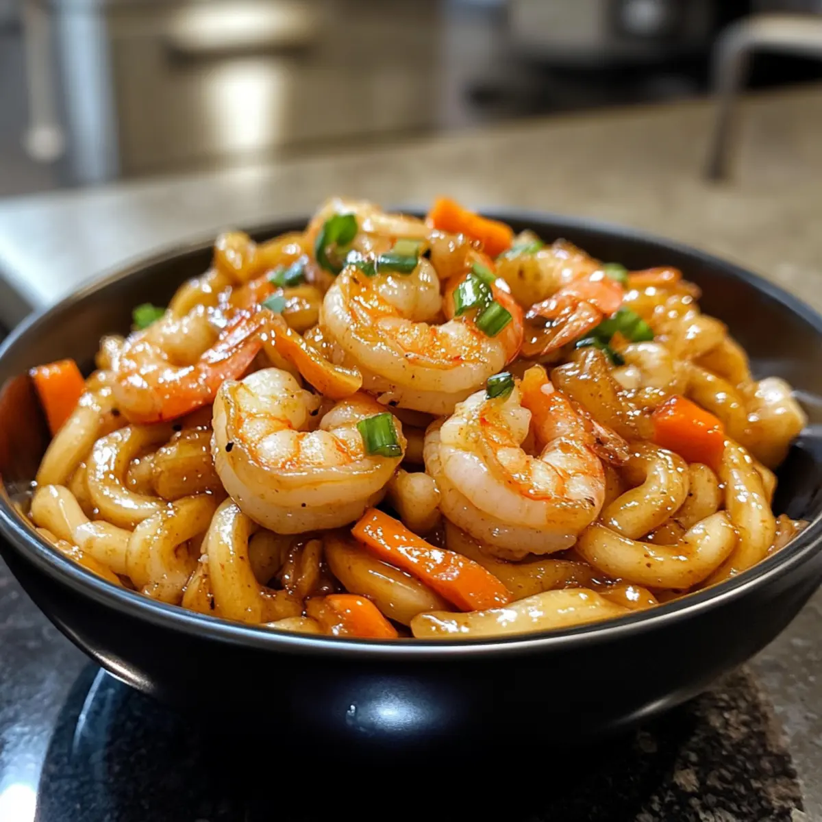 Delicious Yaki Udon with Shrimp: Ultimate 20-Minute Meal